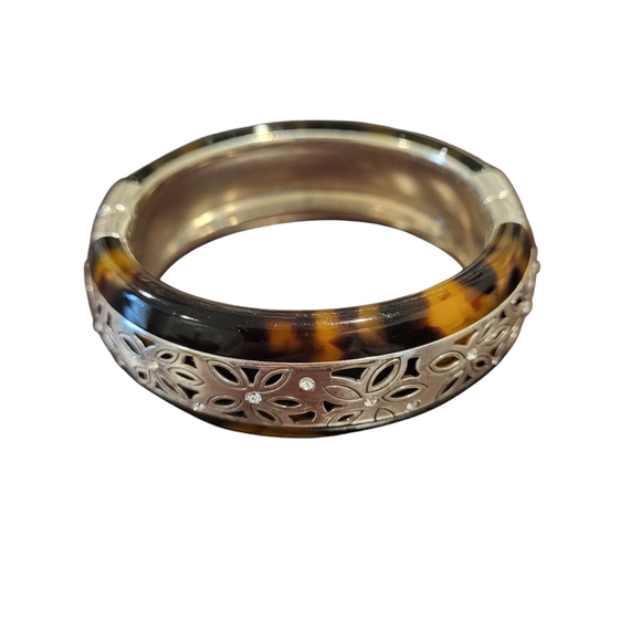 Brighton | Jewelry | Brighton Bloc Party Hinged Cuff Bangle Bracelet ...